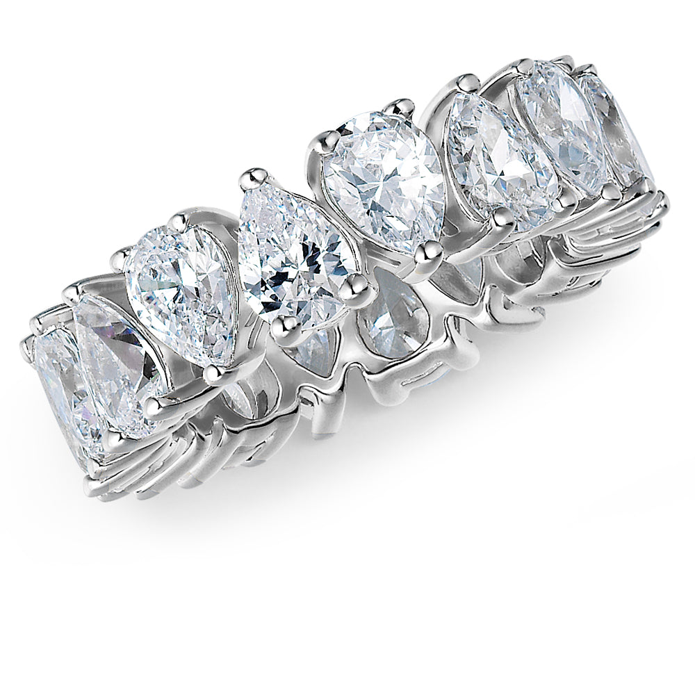 10.5 Carat Pear Cut Full Eternity Band – TruDiamonds International